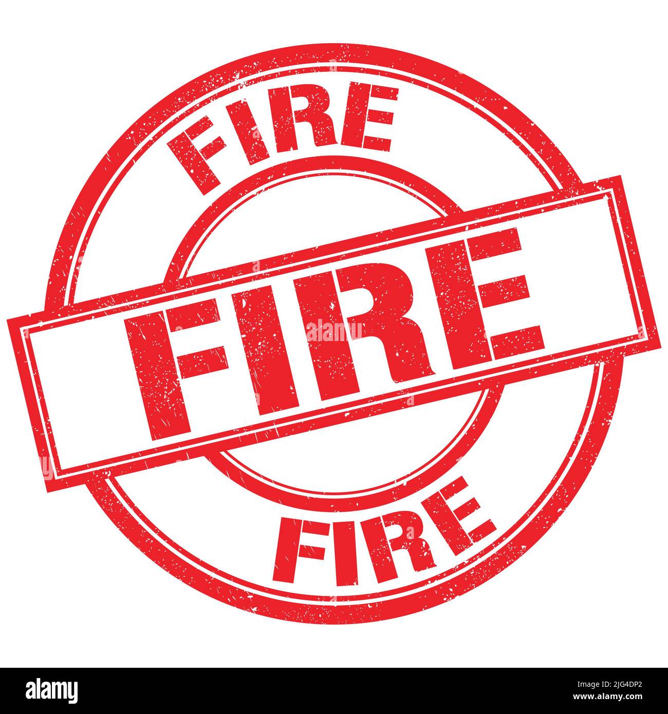 FIRE text written on red round stamp sign Stock Photo - Alamy
