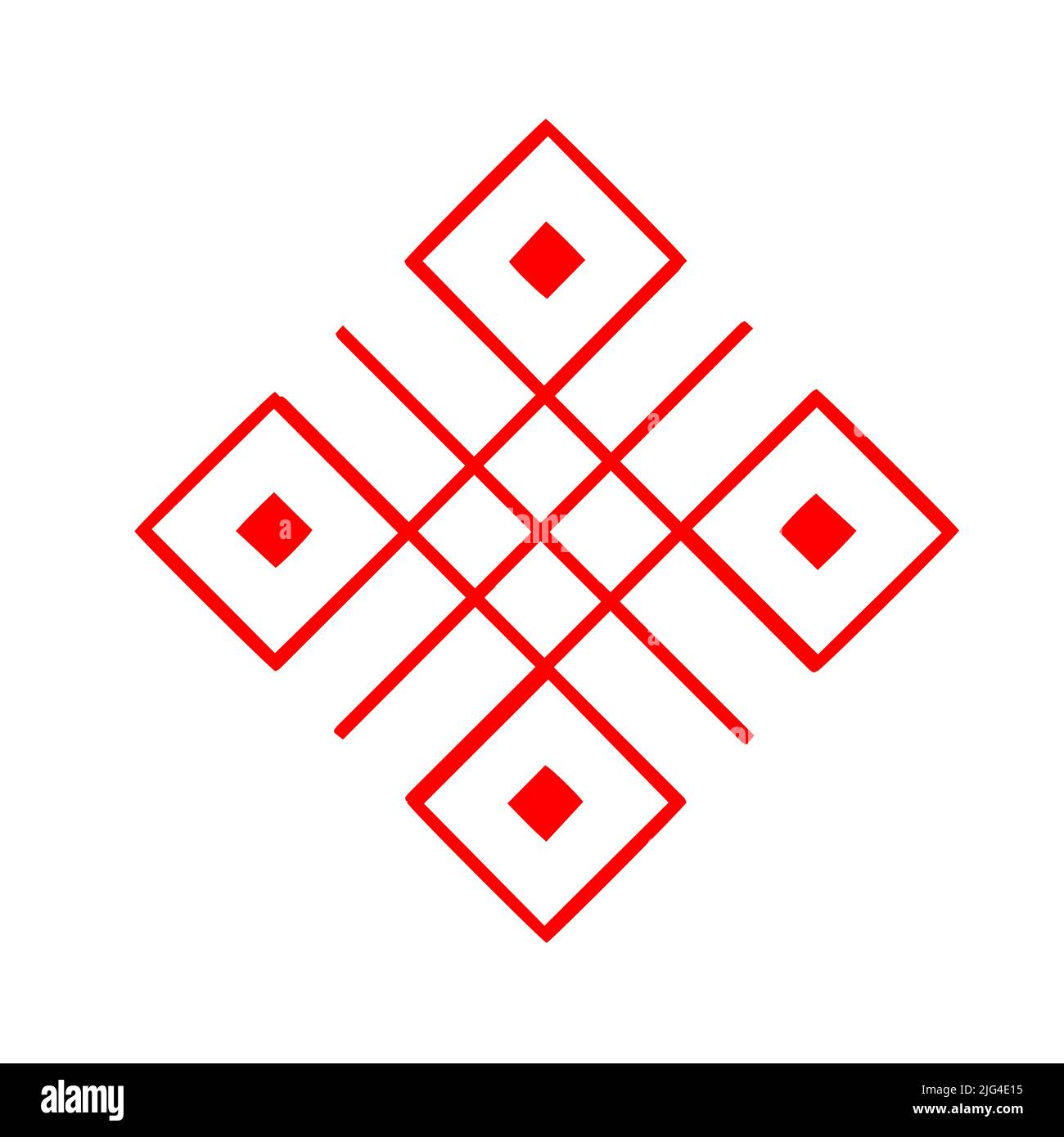 Red stylized folk Slavic patterns. embroidered Ukrainian national ...