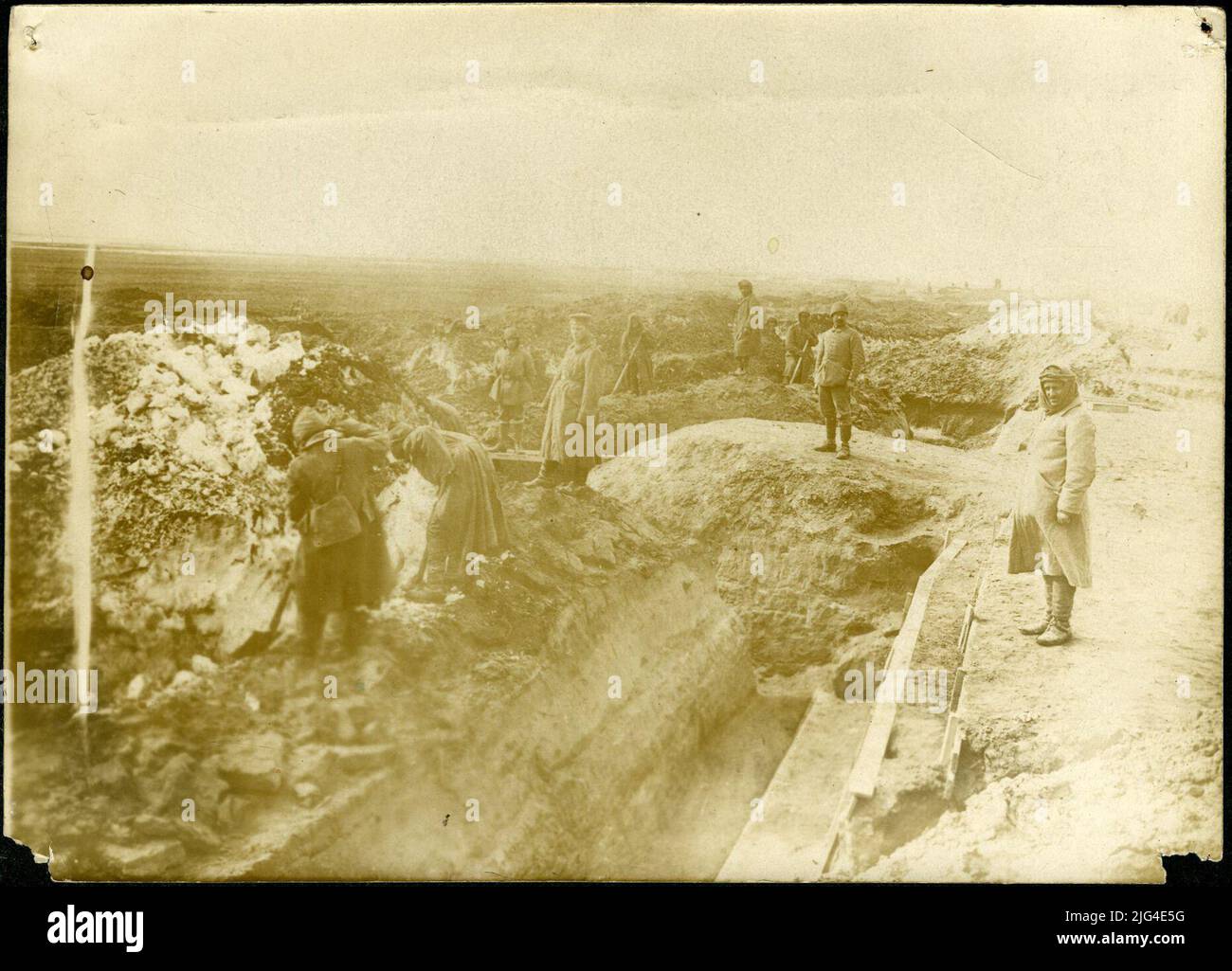 From Rumania. Turkish troops in position construction Stock Photo - Alamy