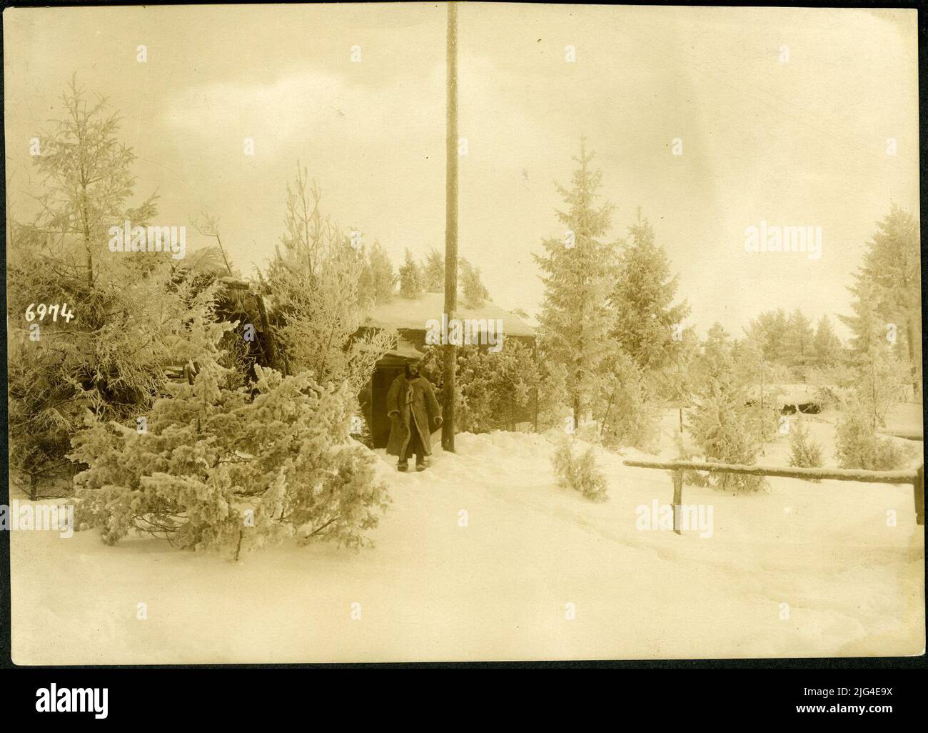 Waffenruhe on the Eastern Front. Winter silence in the German quarters ...