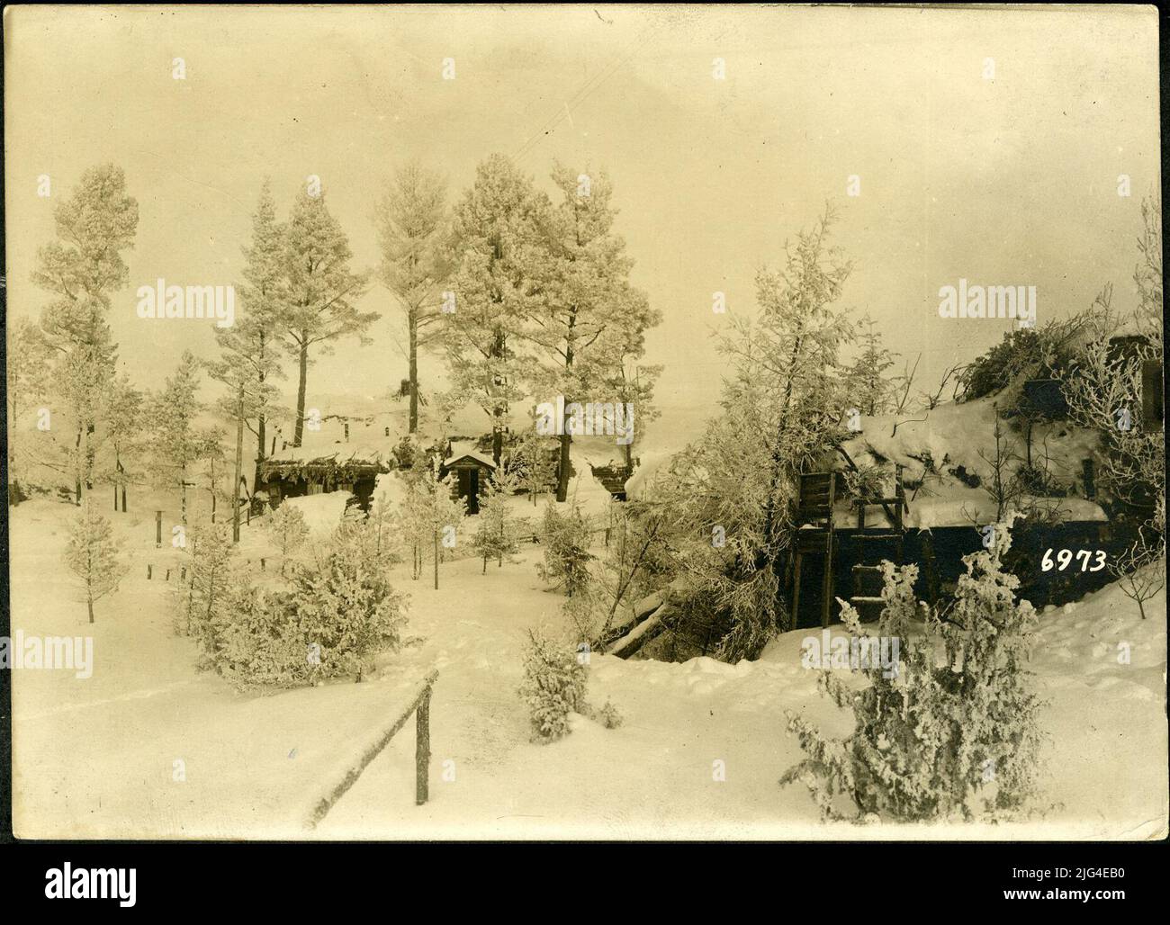 Waffenruhe on the Eastern Front. Winter silence in the German quarters ...