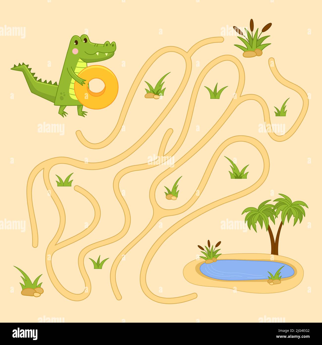 Easy maze game puzzle hi-res stock photography and images - Alamy