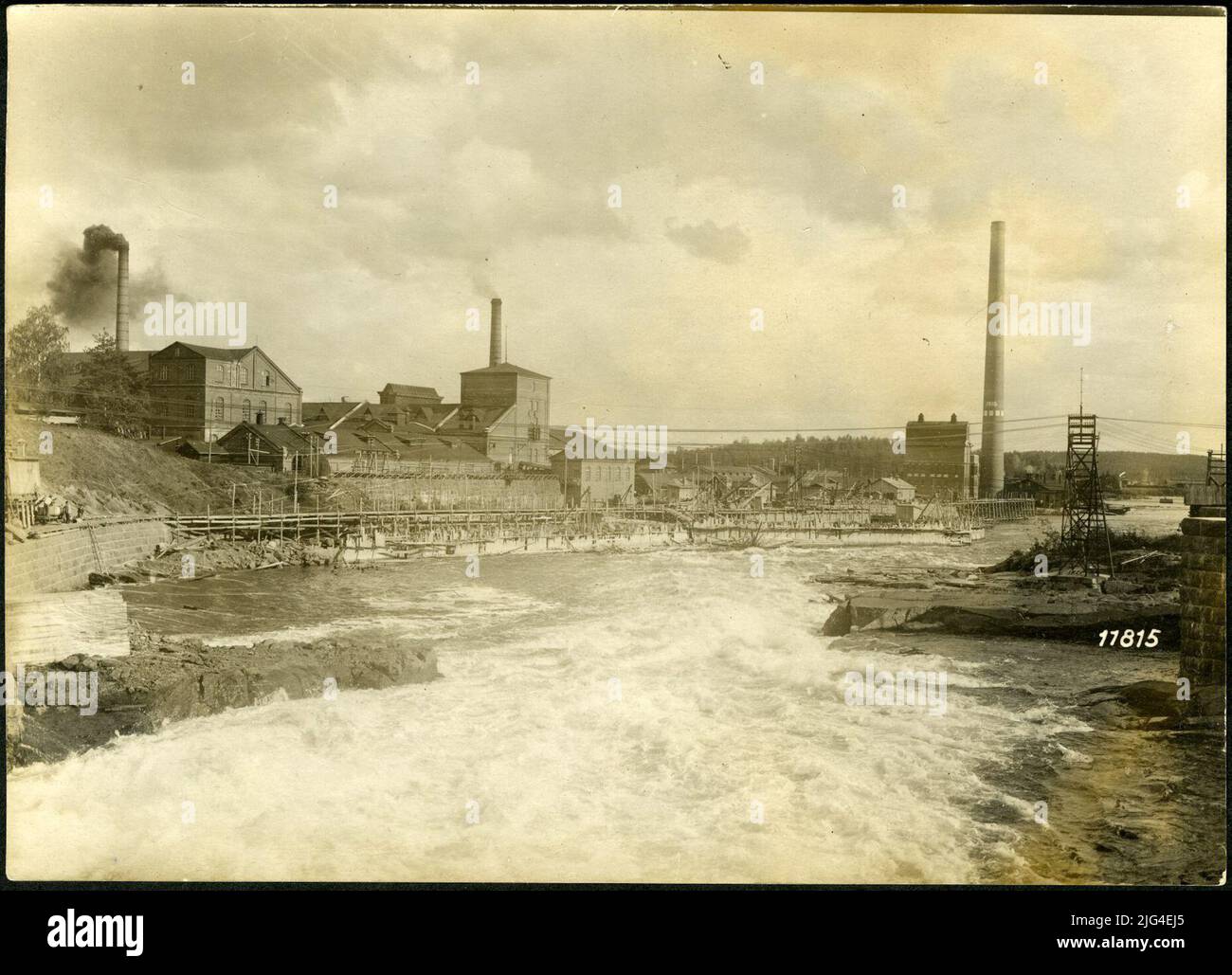 From Finland. View of one of the largest paper factories of Finland ...