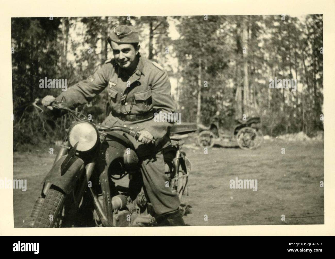 Divisionary Commander's Exterior Portrait on a motorcycle. On the ...