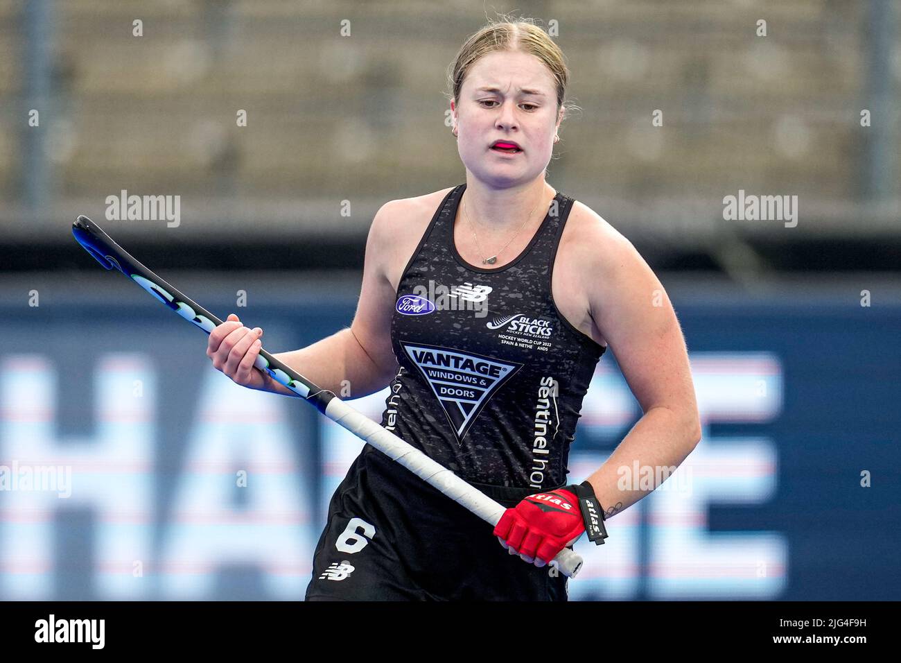 AMSTELVEEN, NETHERLANDS - JULY 7: Hope Ralph of New Zealand prior to ...