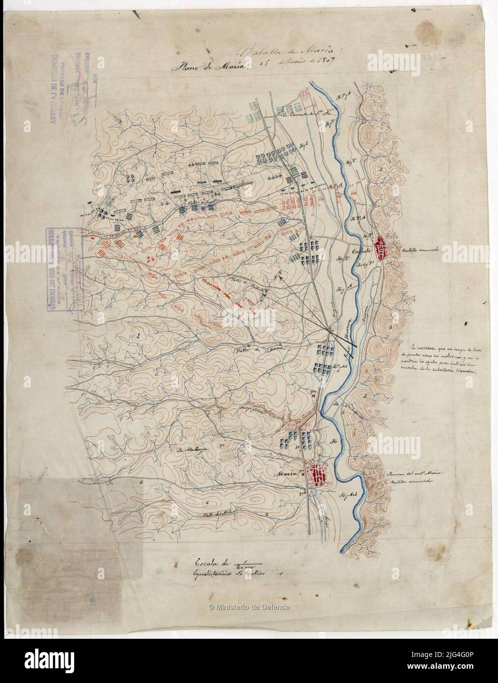 Maria Plan: Maria Battle: June 15, 1809. It includes part of the ...