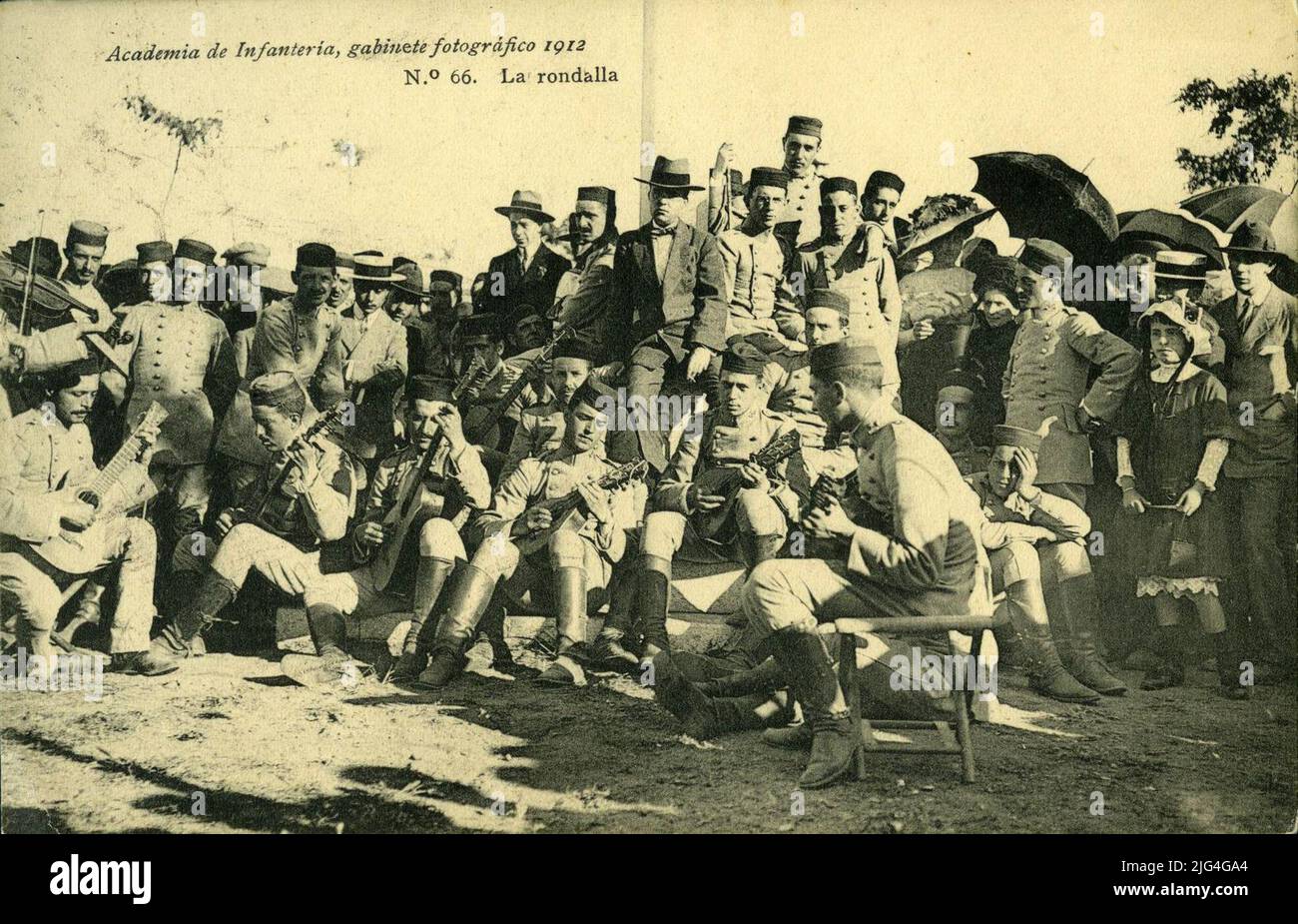 PHOTOGRAPHY. Infantry Academy. The rondalla. Characters: Safe Rubio ...