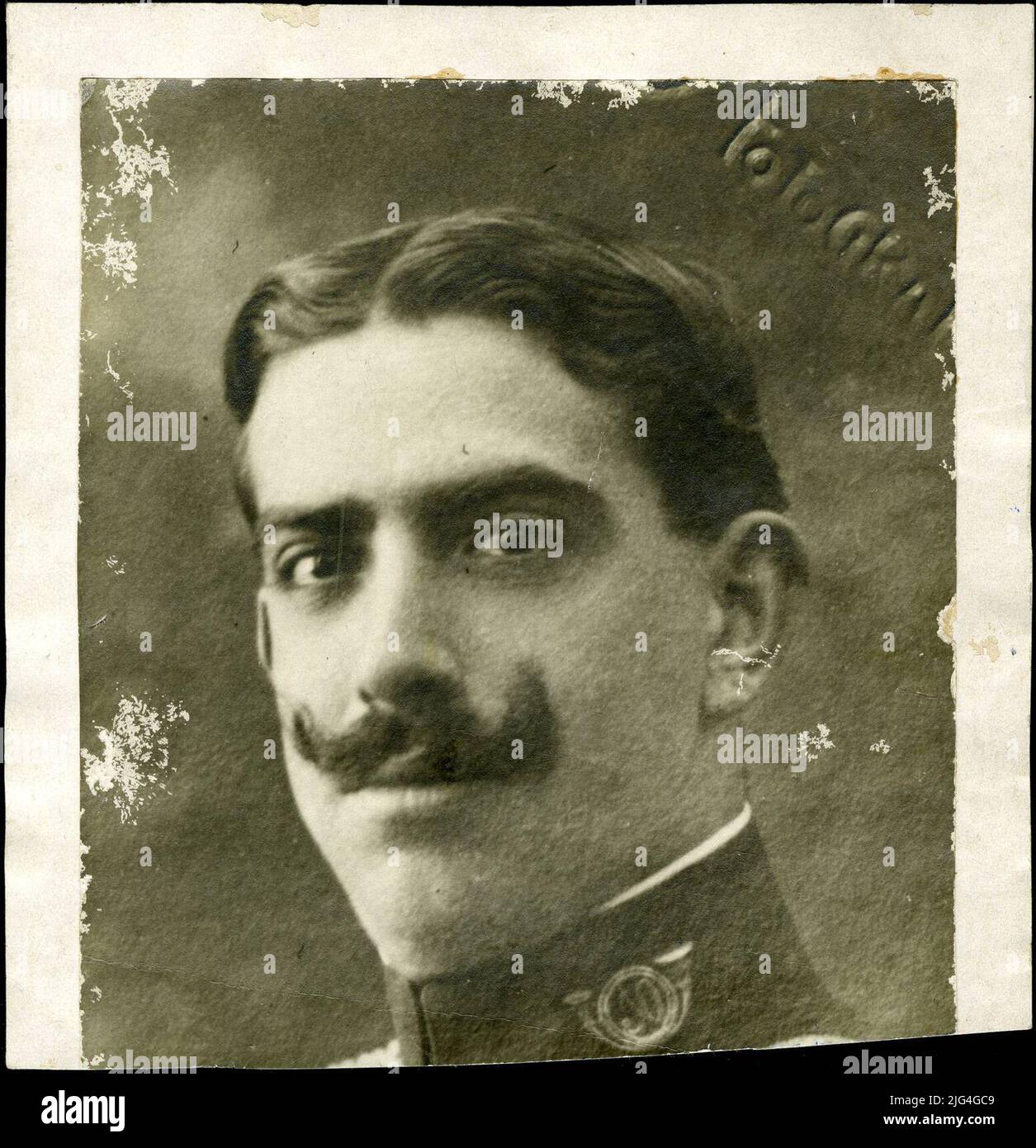 Military Portrait Photography, 1930. Photograph of a previous positive ...