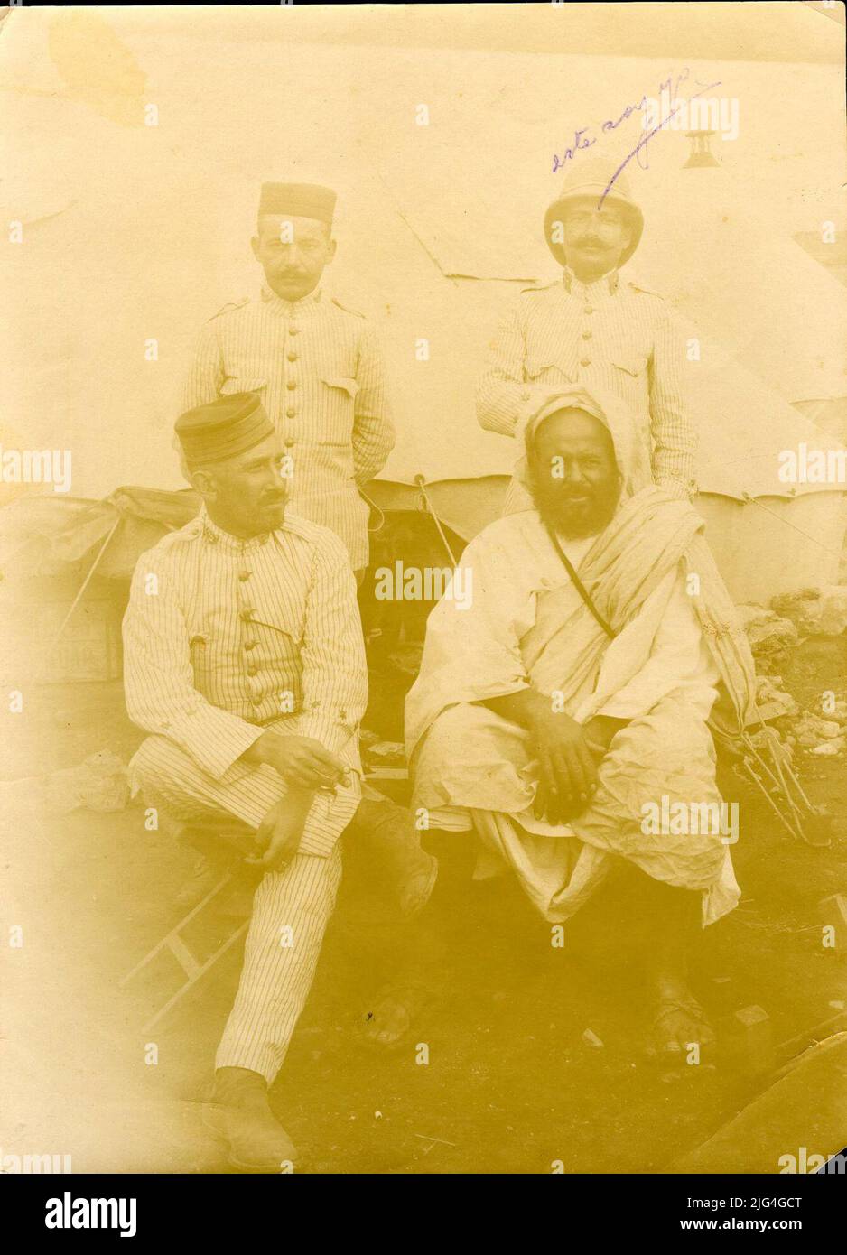 Portrait of J. Vallespín with other colleagues and an indigenous ...