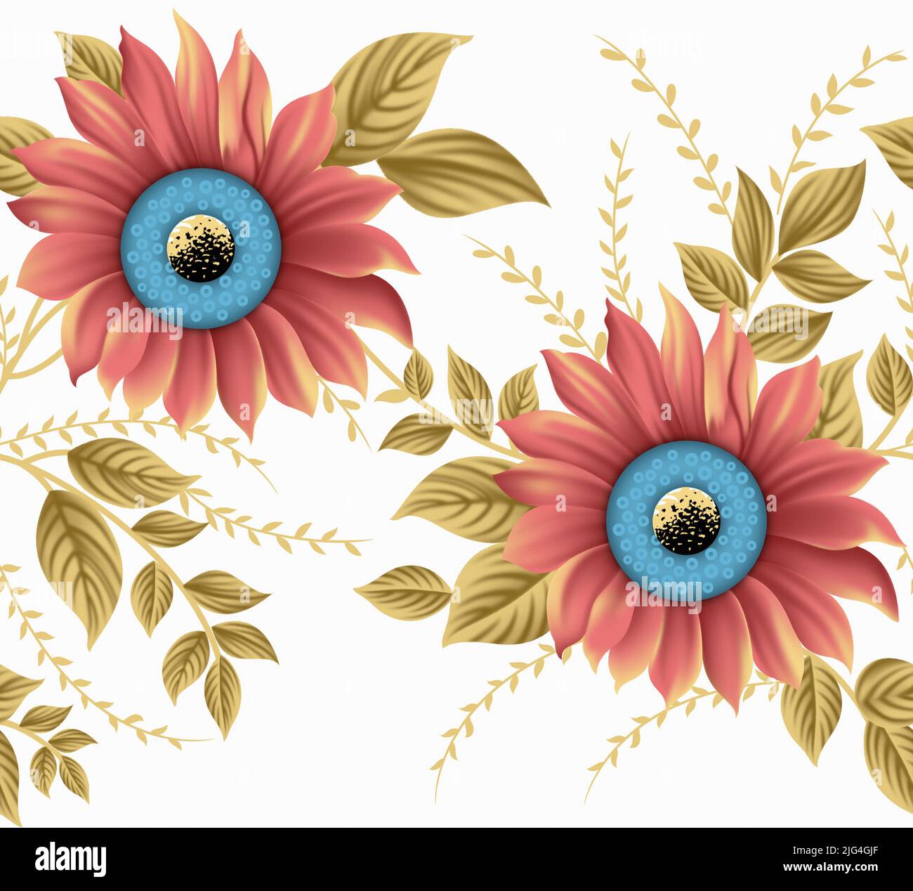flower bunch textile print work Stock Photo - Alamy