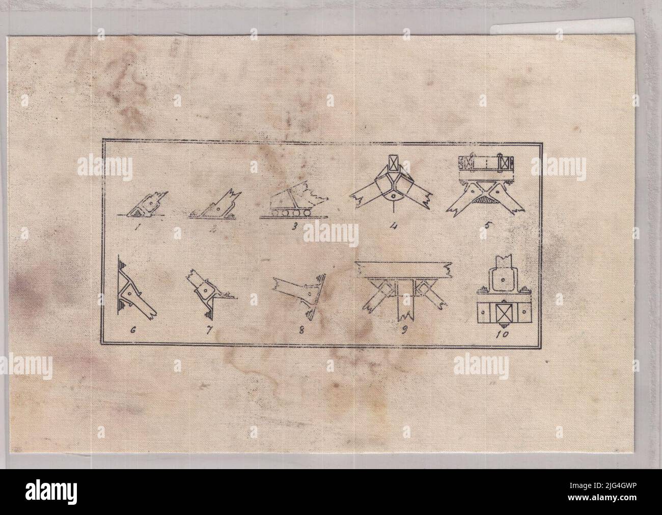 Handwritten in black ink plasticized map Stock Photo - Alamy