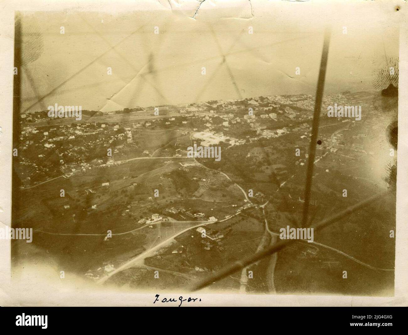 Tangier aerial view photography (Morocco, 1910-1915 Stock Photo - Alamy