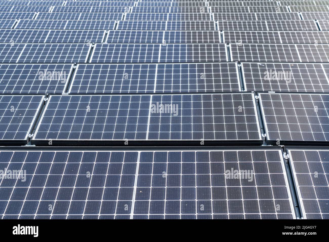 Solar panels, solar modules, a larger solar system Stock Photo - Alamy