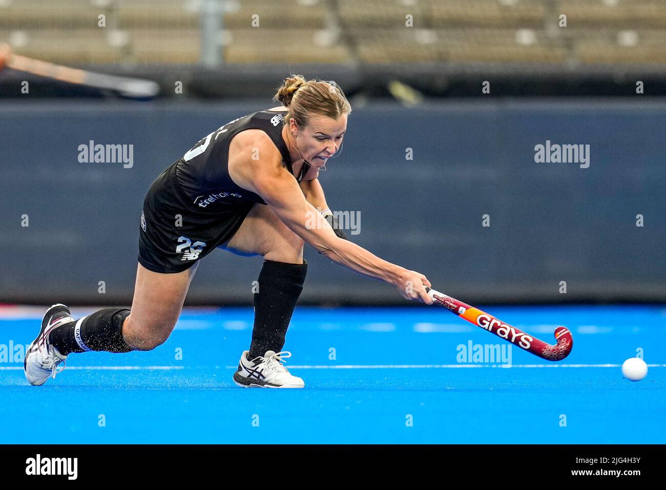 AMSTELVEEN, NETHERLANDS - JULY 7: Megan Hull of New Zealand during the ...