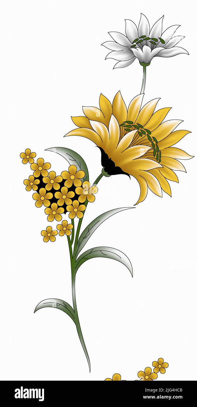 Colorful fabric flower Cut Out Stock Images & Pictures - Alamy