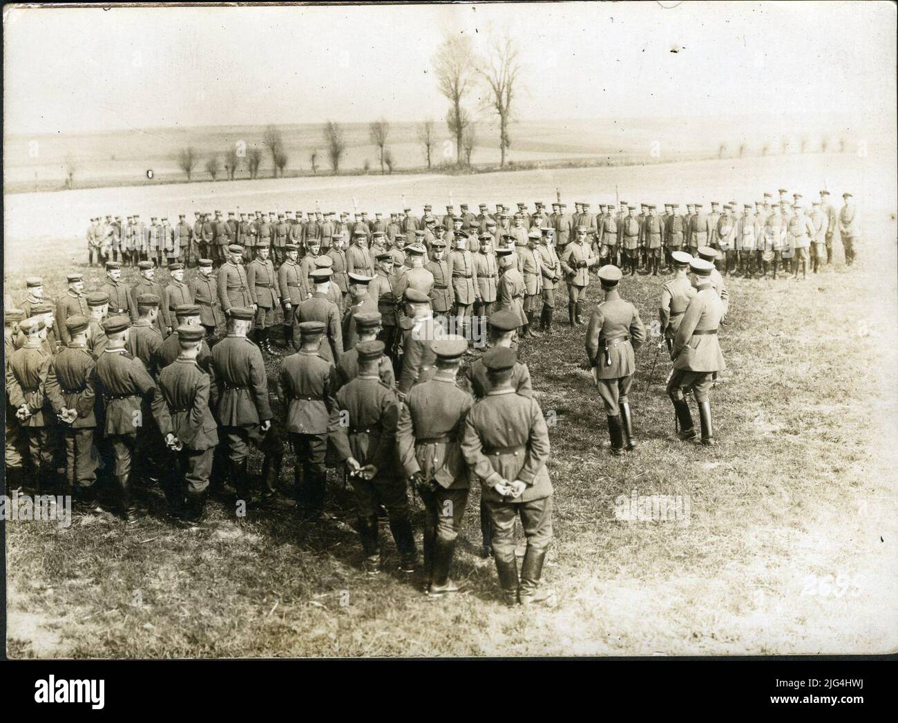 The Grand Duke of Mecklenburg-pig when visiting troops on the western ...