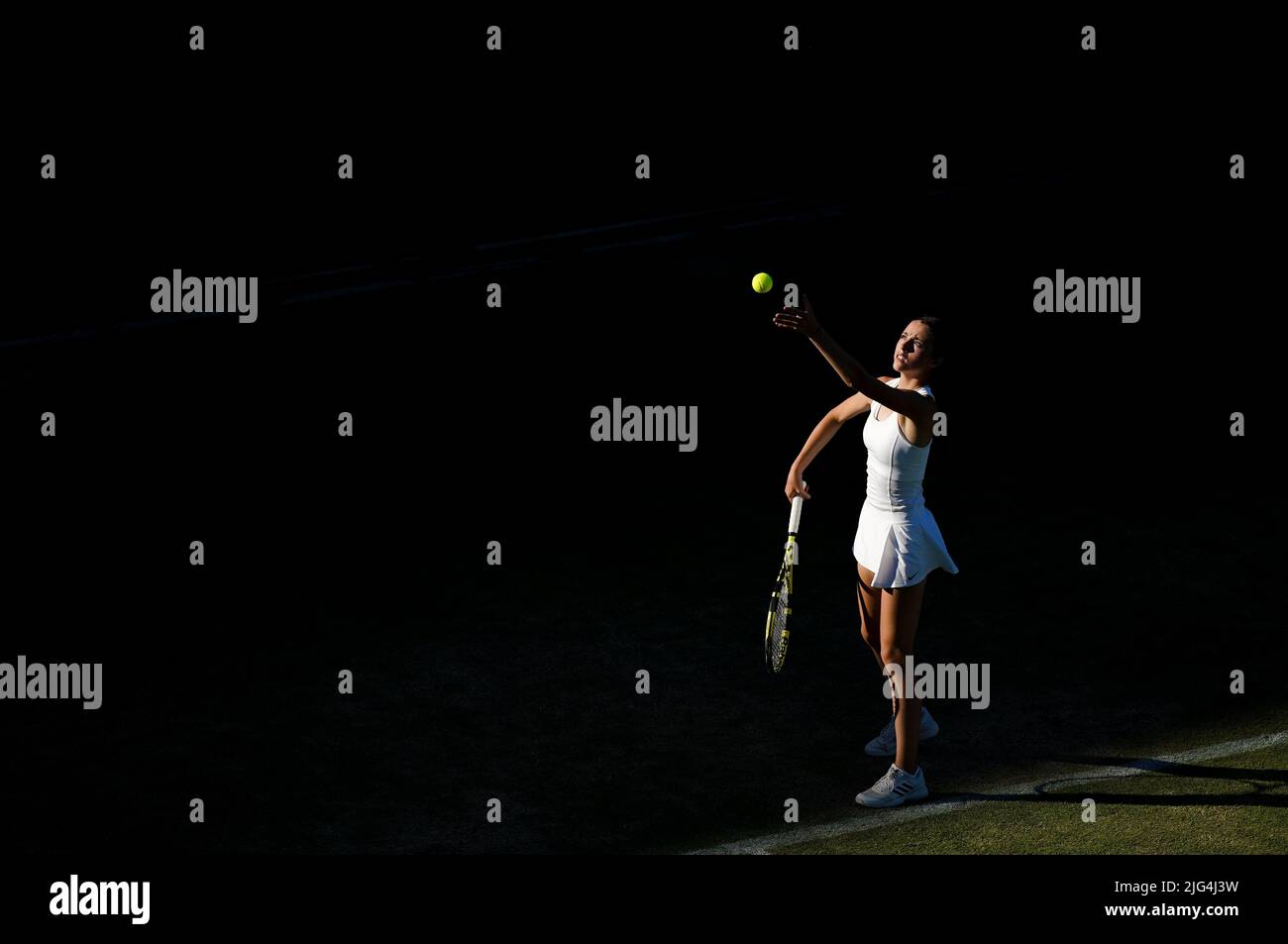 Isabelle Britton in action during the Girls U14's Singles on day eleven ...