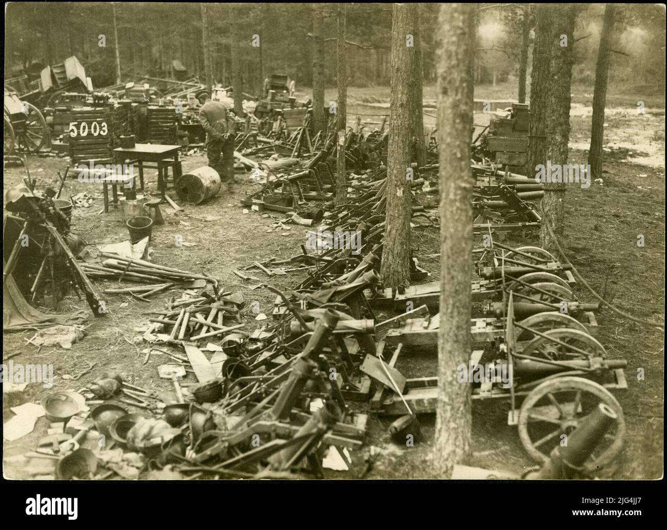 The German advance in the Baltic provinces. Russian war equipment ...