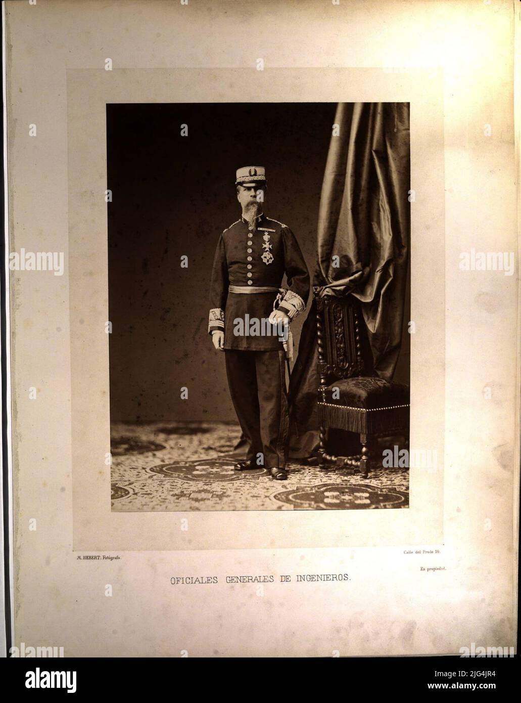 Portrait of a general body general. In the center of the composition ...