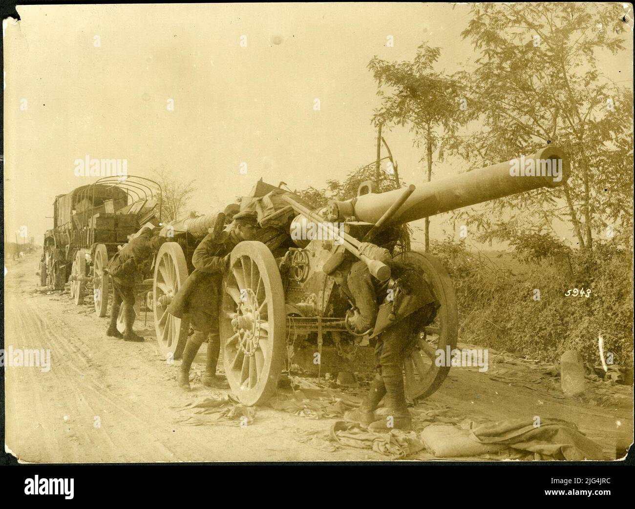 The collapse of the Italian army in Venezia. On the retreat after the ...