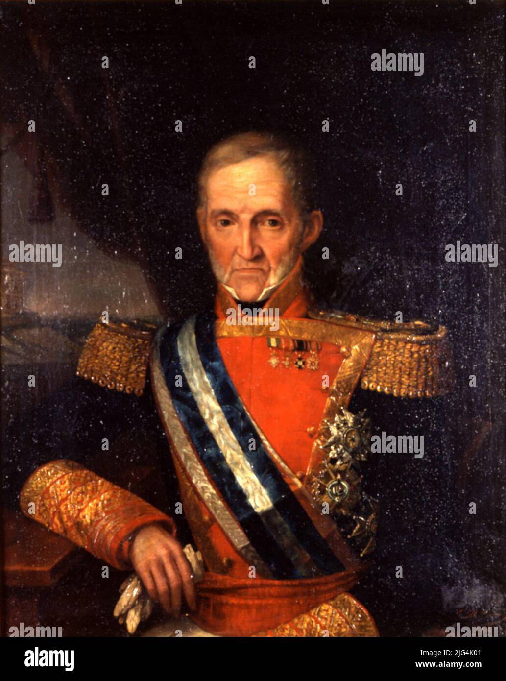 Portrait of the Captain General of the Navy Ramón Romay and Jiménez de ...
