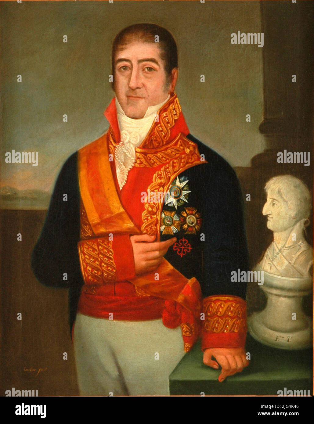 Portrait of Juan José Ruiz de Apocada (1754-1865), Count of Venadito ...