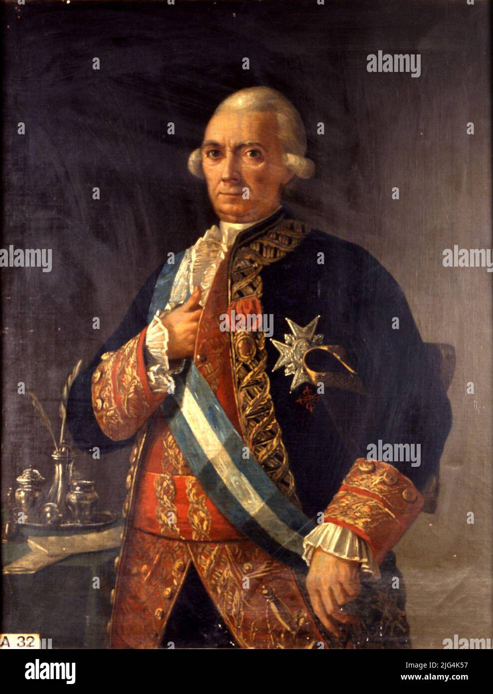 Portrait Of Lieutenant General Francisco Urbina And Ortiz De Z rate