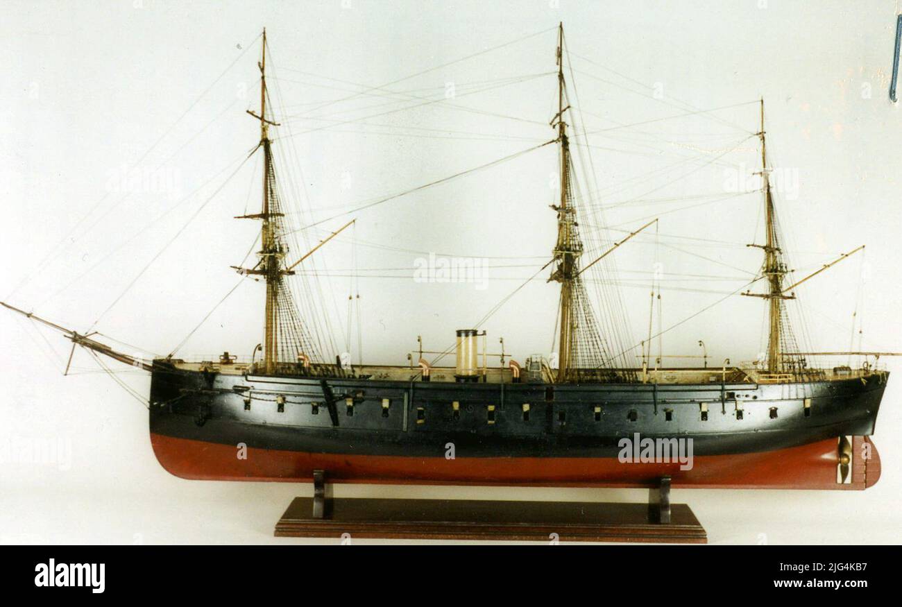 Model de la fragata blindada arapiles (1868-1881). Model fragata. Of ...