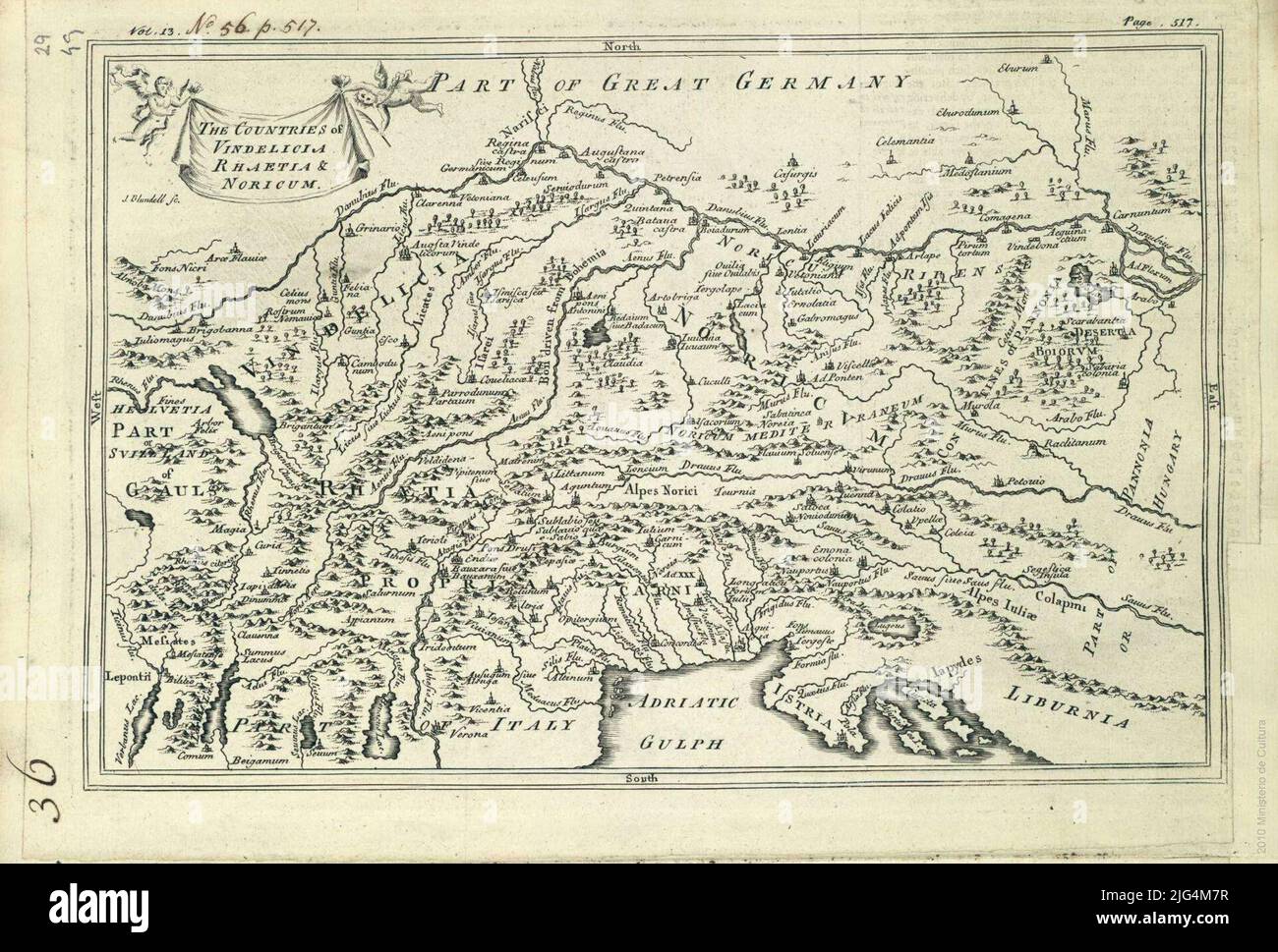 The Countries of Vindelicia, Rhaetia & Noricum. Oriented cities ...