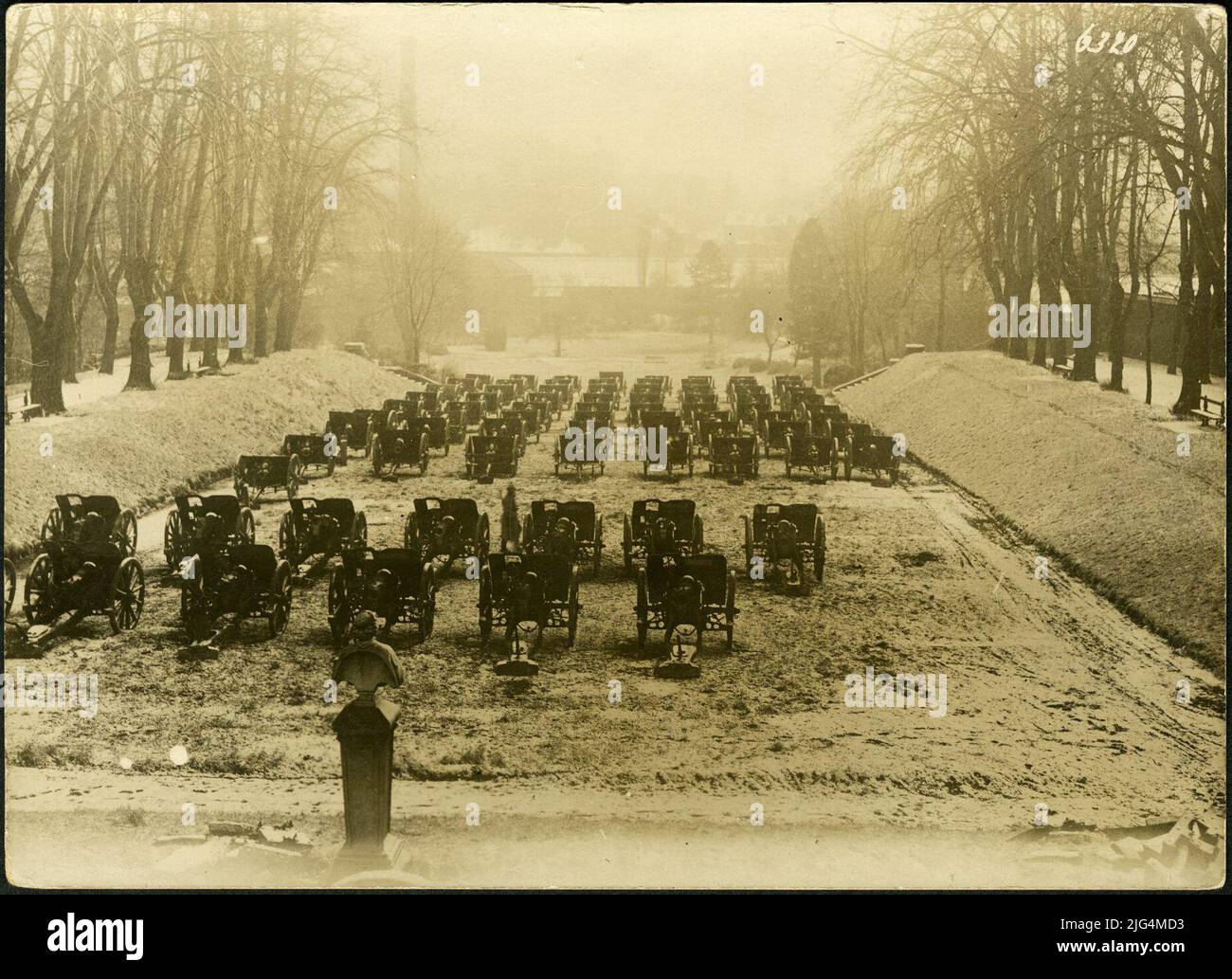 The lost tank battle of the English at Cambrai. Some of the English ...
