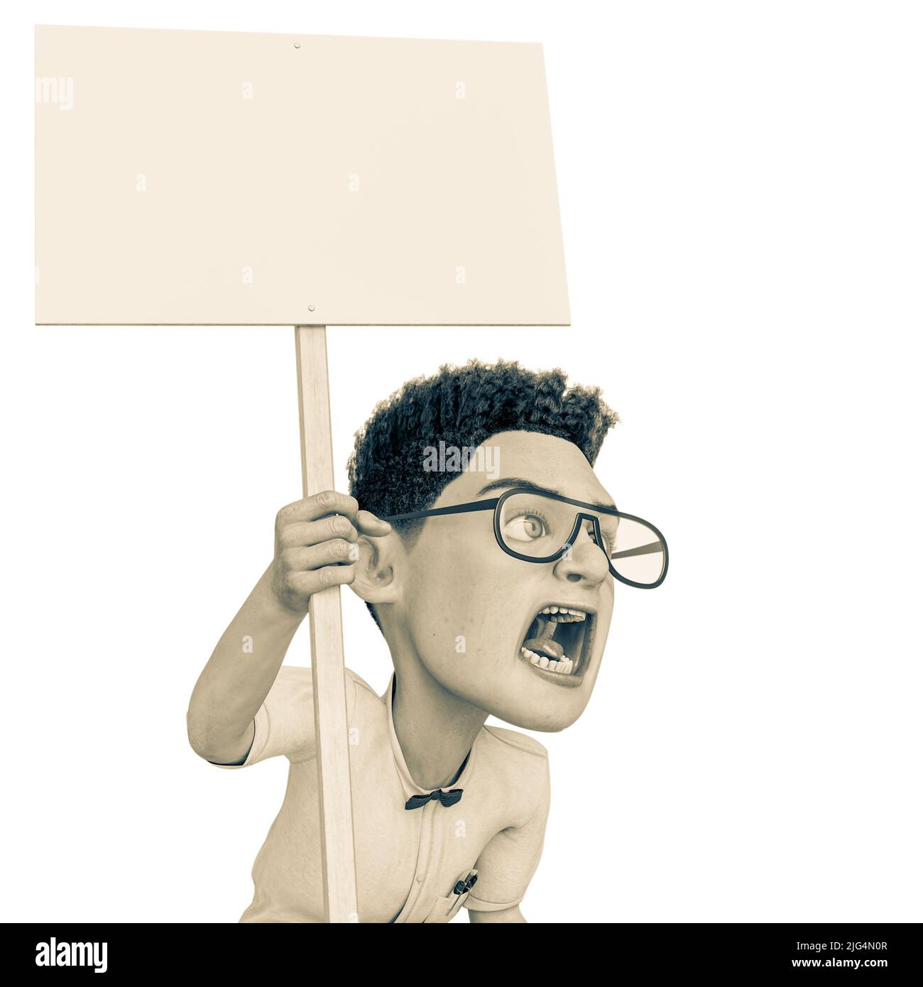 Cartoon illustration angry furious funny hi-res stock photography and ...