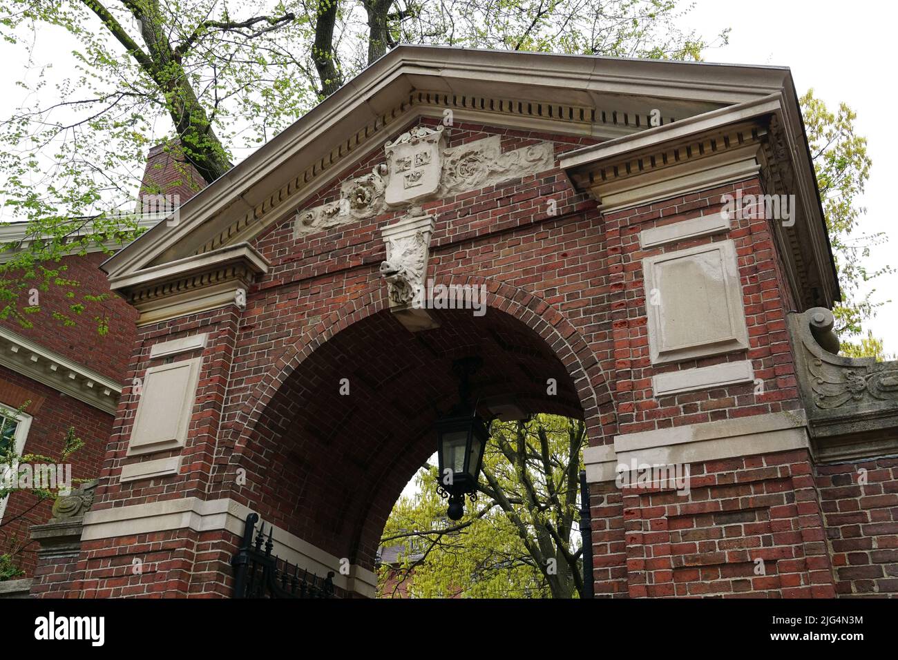 Harvard university gate hi-res stock photography and images - Alamy
