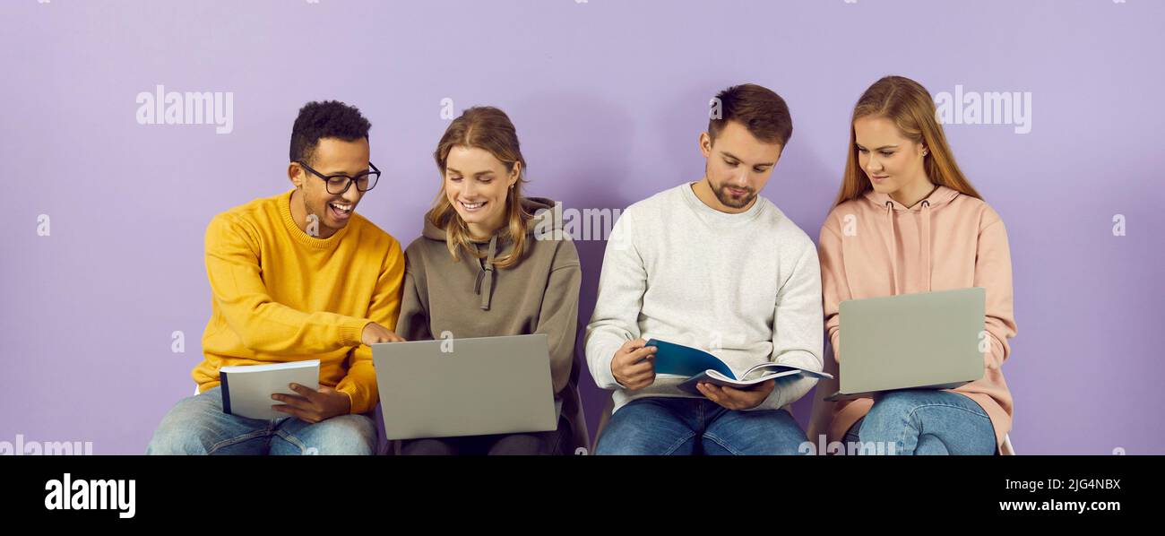 University students queue hi-res stock photography and images - Alamy