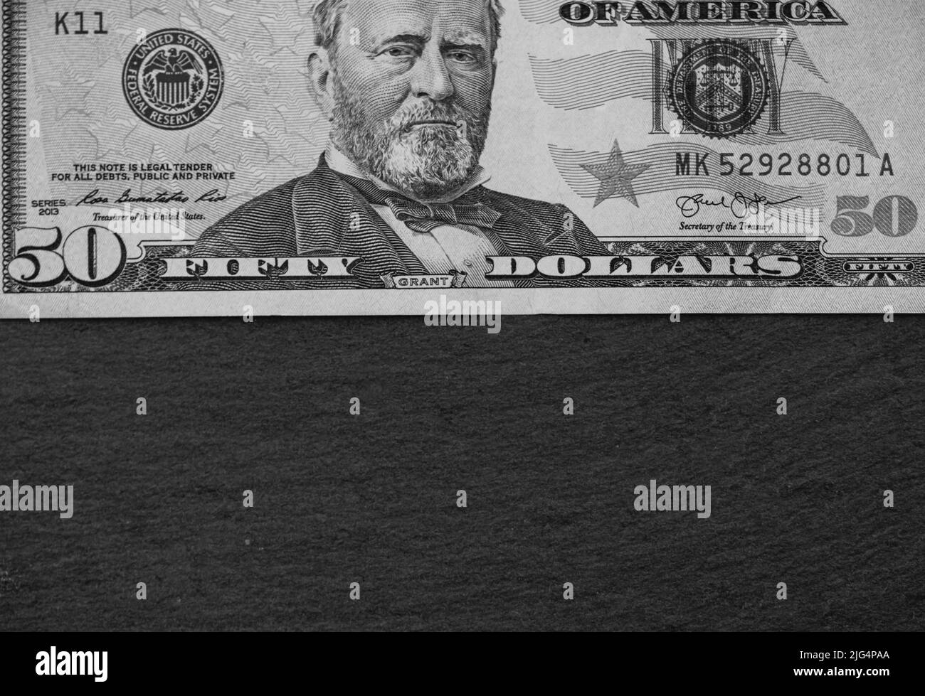 Money banknotes, US dollars. US inflation and economy concept Stock ...