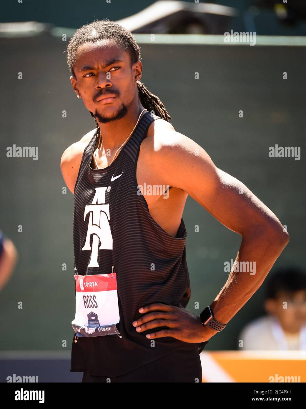 Randolph Ross locked in before the final round of the Toyota men’s 400m ...