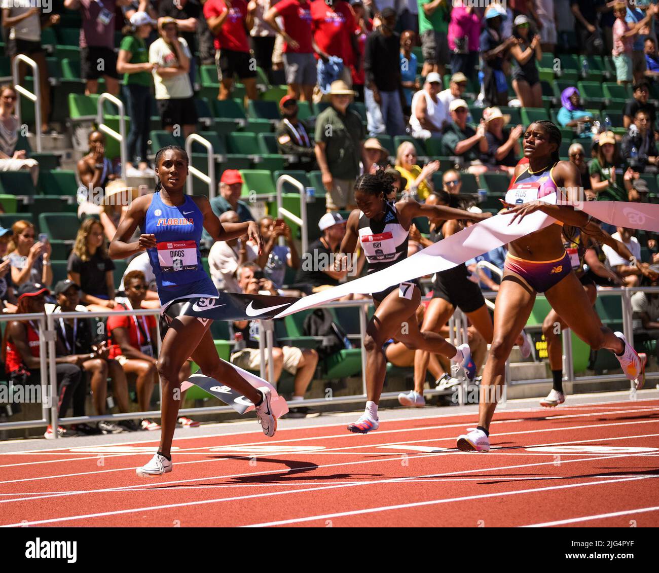 Talitha Diggs wins the Nike women’s 400m dash at the 2022 US ...