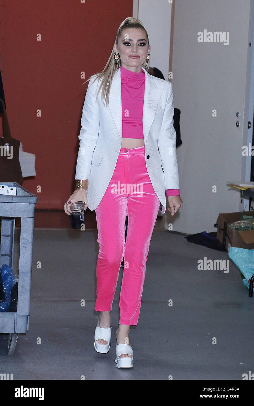 New York, NY, USA. 07th July, 2022. Meg Donnelly seen after an ...