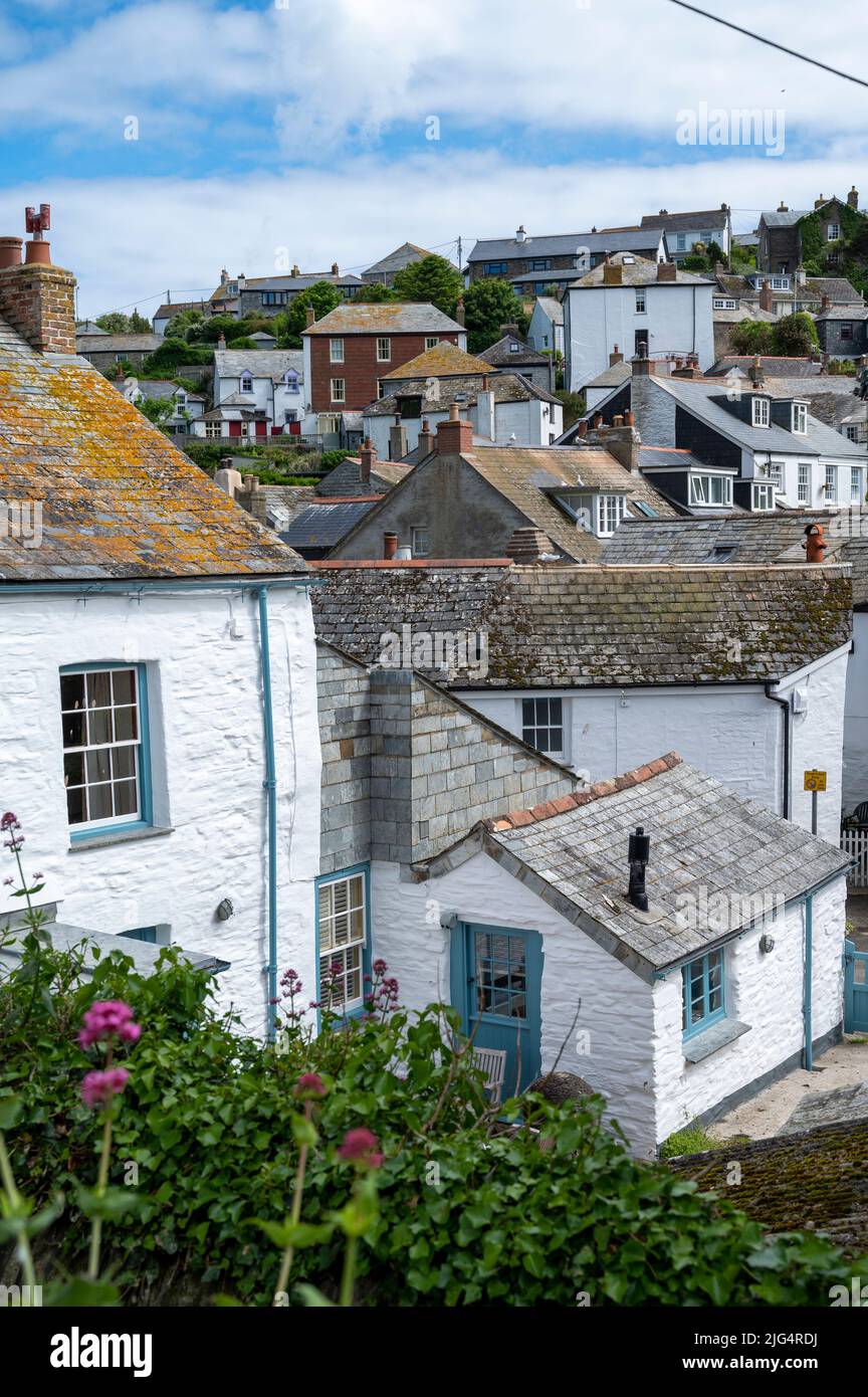 The pretty coastal village of Port Isaac, Cornwall. UK Stock Photo - Alamy