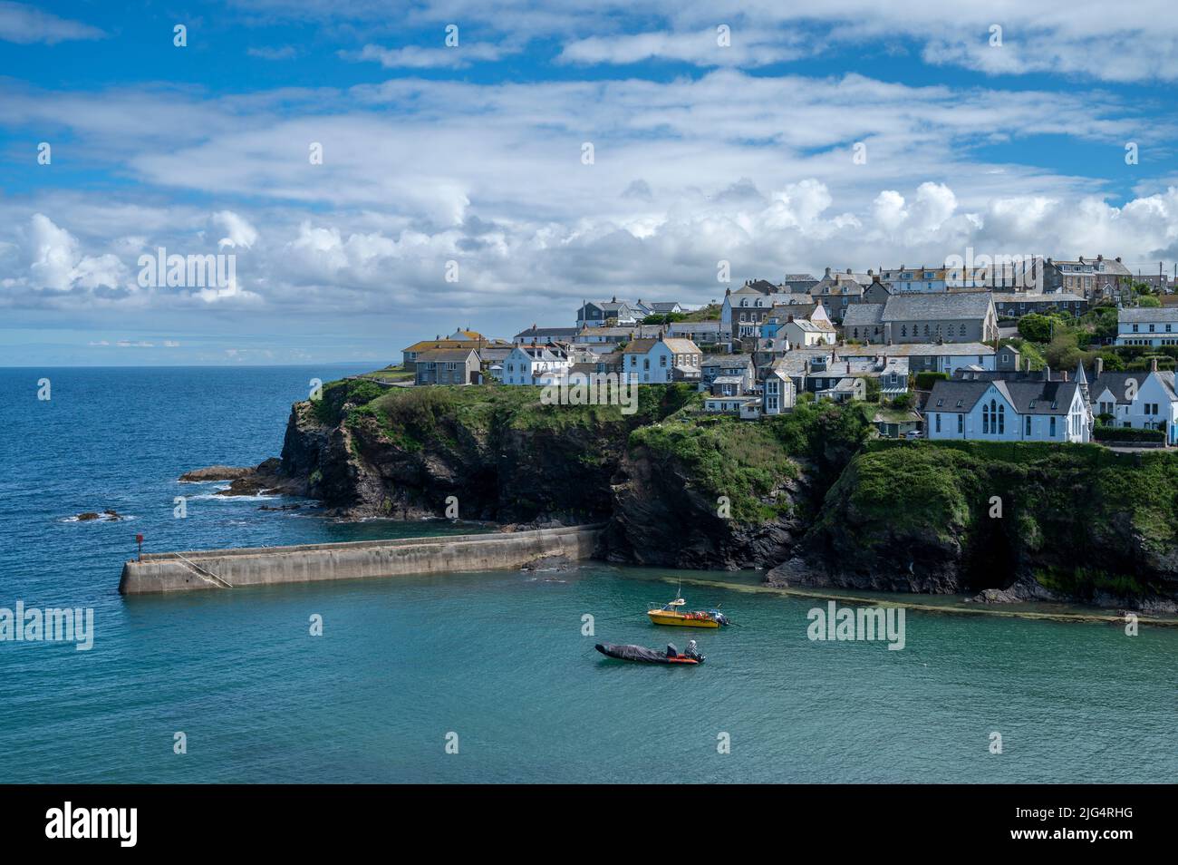 The coastal village of Port Isaac, Cornwall. UK Stock Photo - Alamy