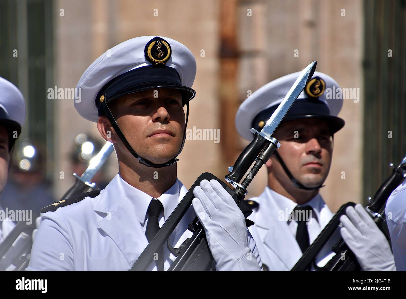 Marseille, France. 05th July, 2022. Officers of the Bataillon des ...