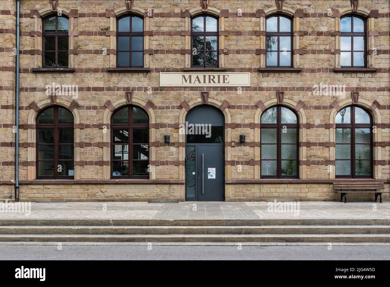 Wasserbillig, Mertert - Grand Duchy of Luxembourg - 08 08 2020 Facade ...