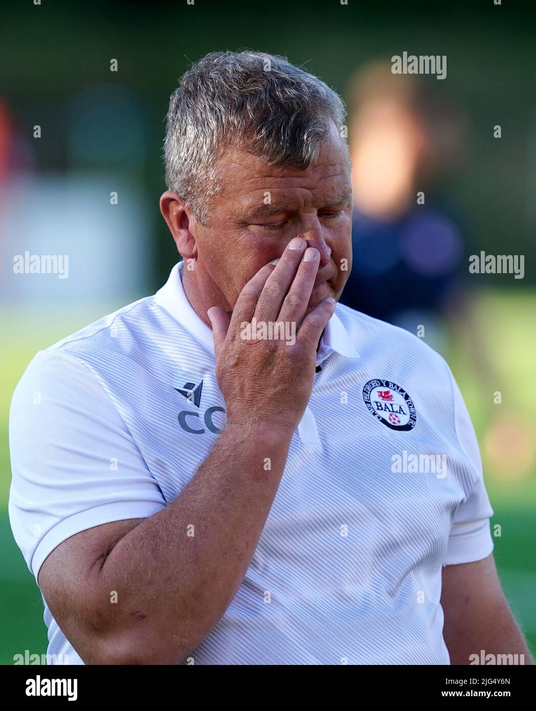 Bala Town manager Colin Caton ahead of the UEFA Europa Conference ...