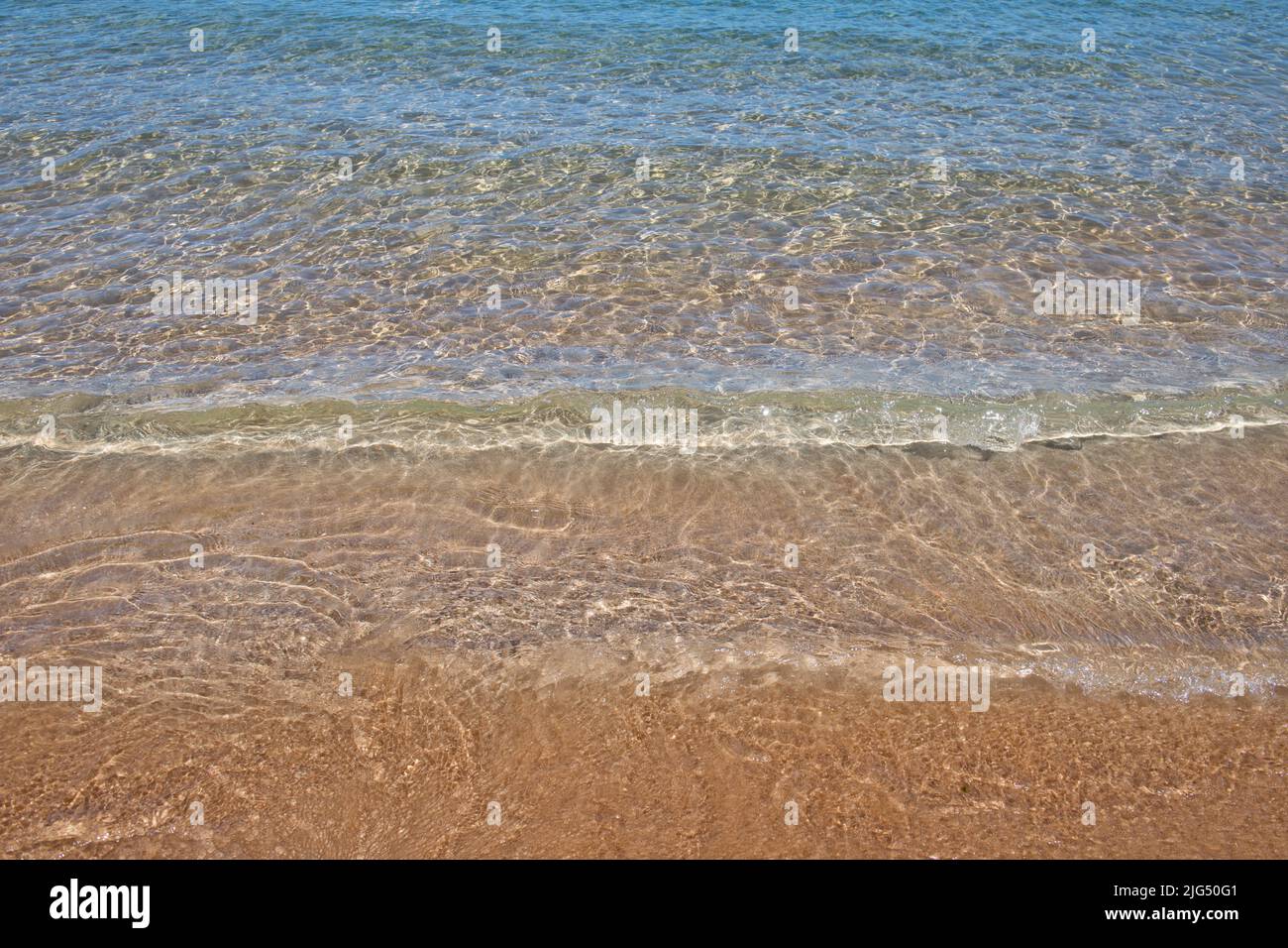 Sea background, nature of tropical summer beach with rays of sun light ...