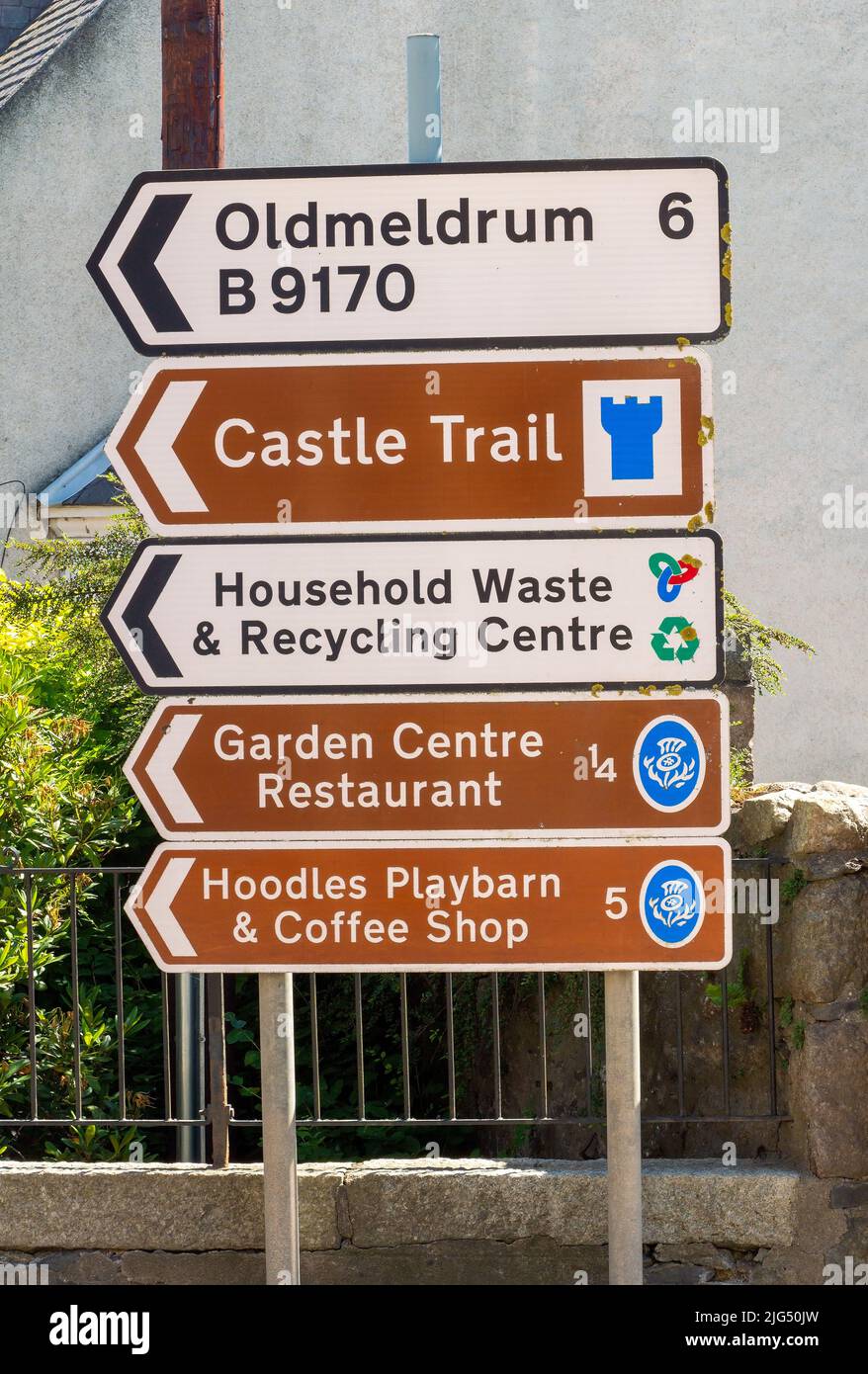 Signs directing you to your destination from Inverurie, Aberdeenshire ...
