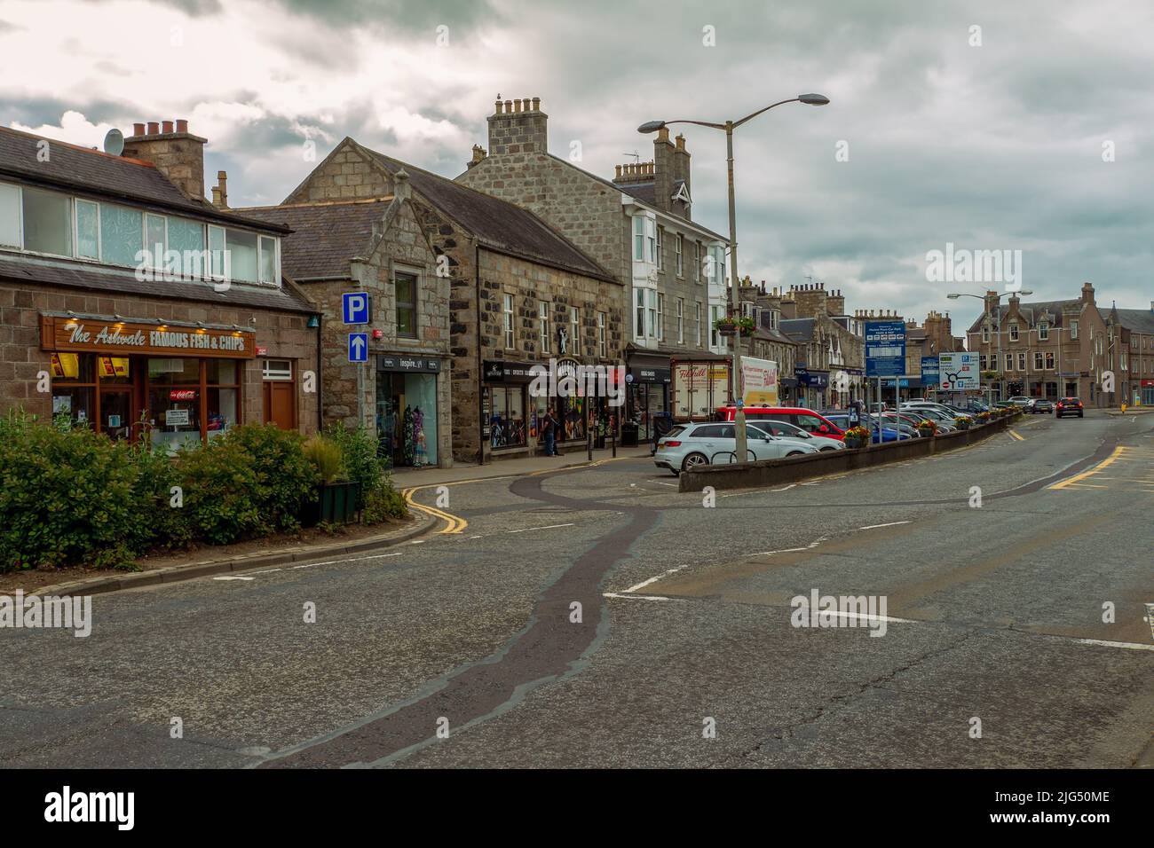 Shops and Businesses on the High Street with paid parking available ...