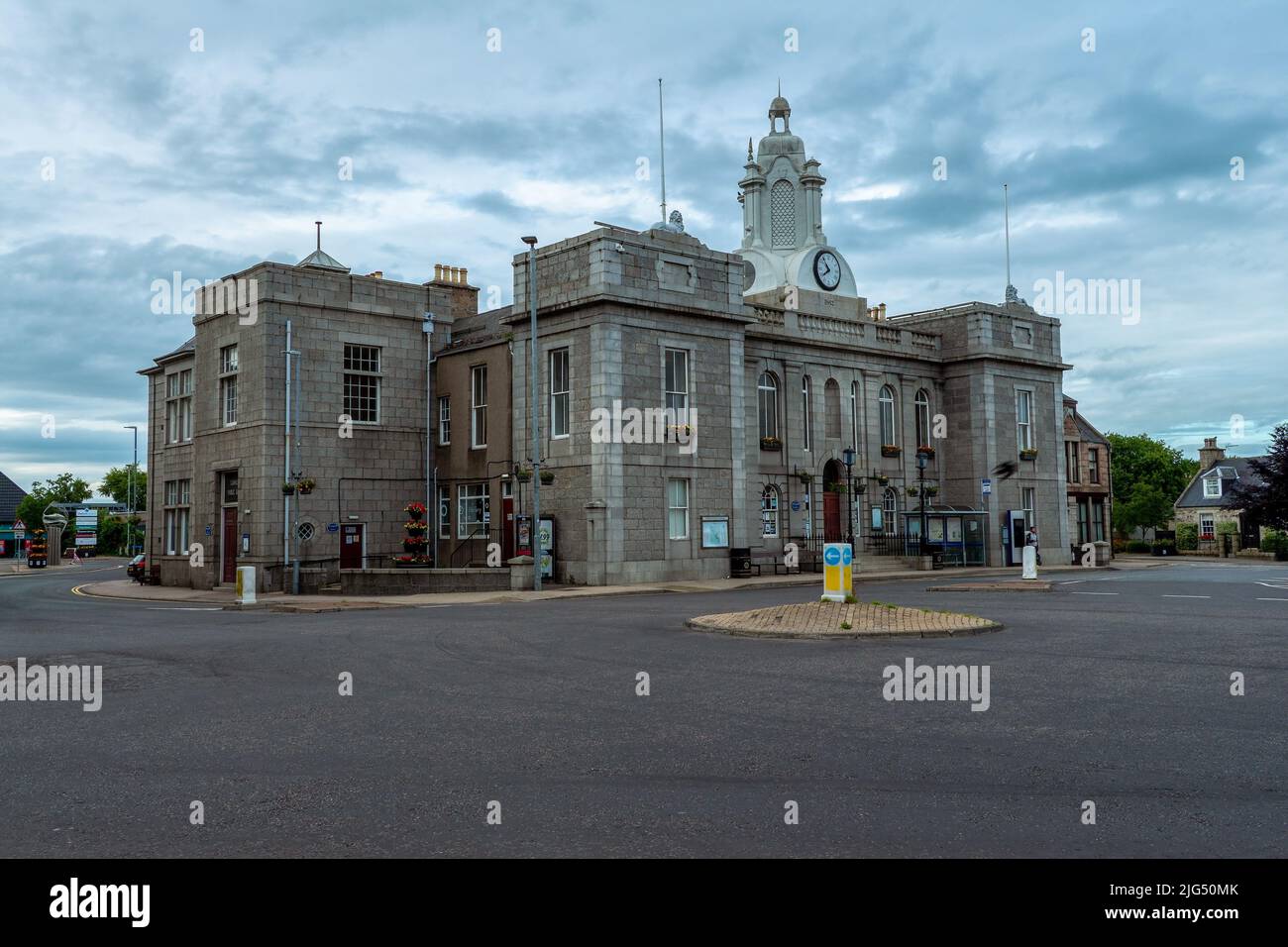 Town Hall, Market Square, Inverurie, Aberdeenshire, Scotland Stock ...