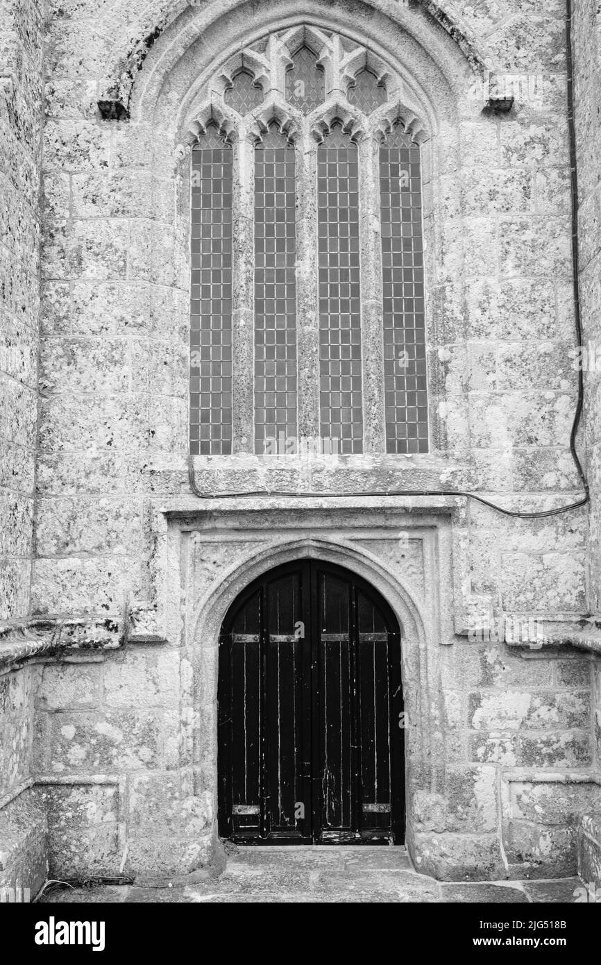 View in and around St Breaca Parish Church in Breage, Helston, Cornwall ...
