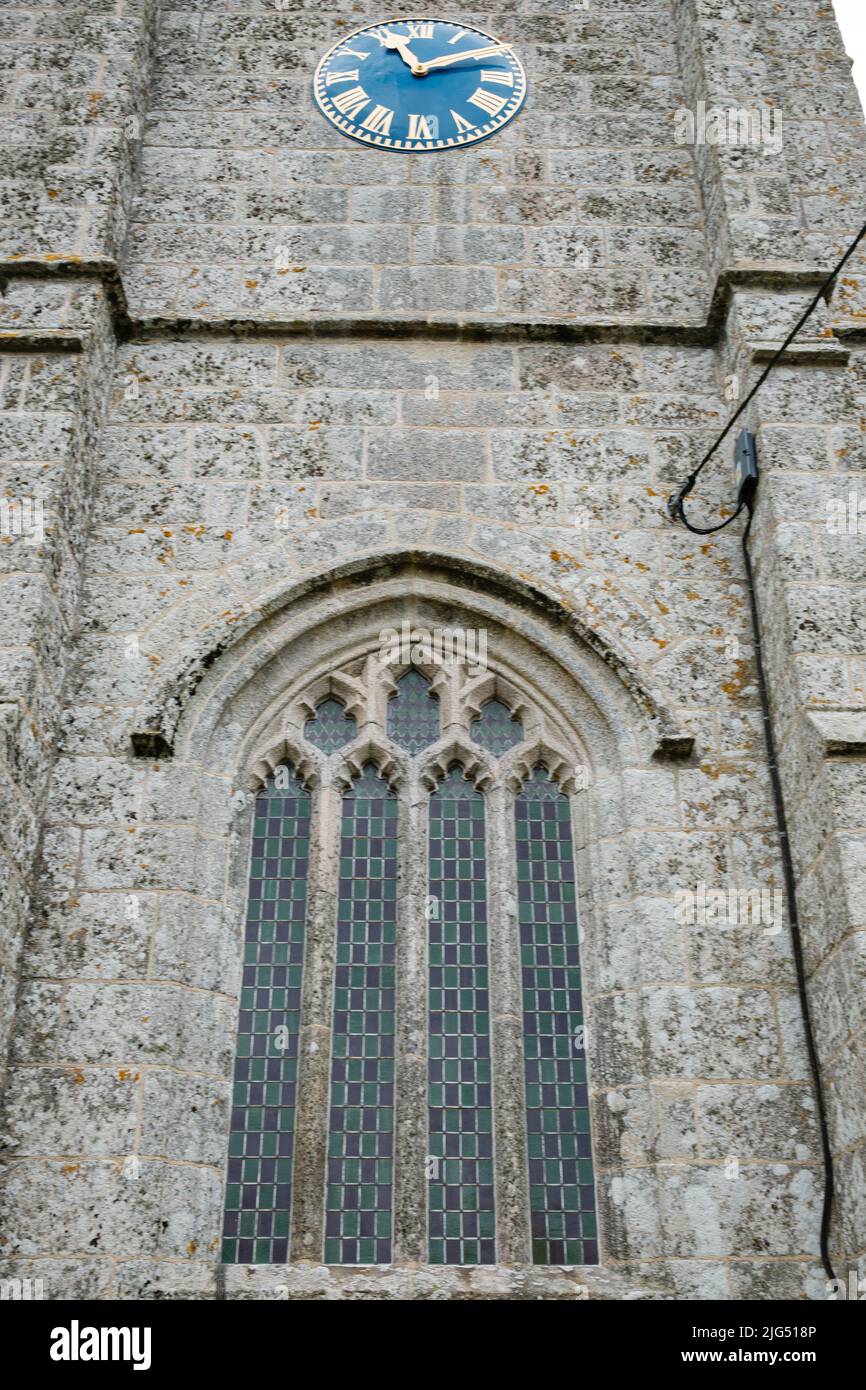 View in and around St Breaca Parish Church in Breage, Helston, Cornwall ...