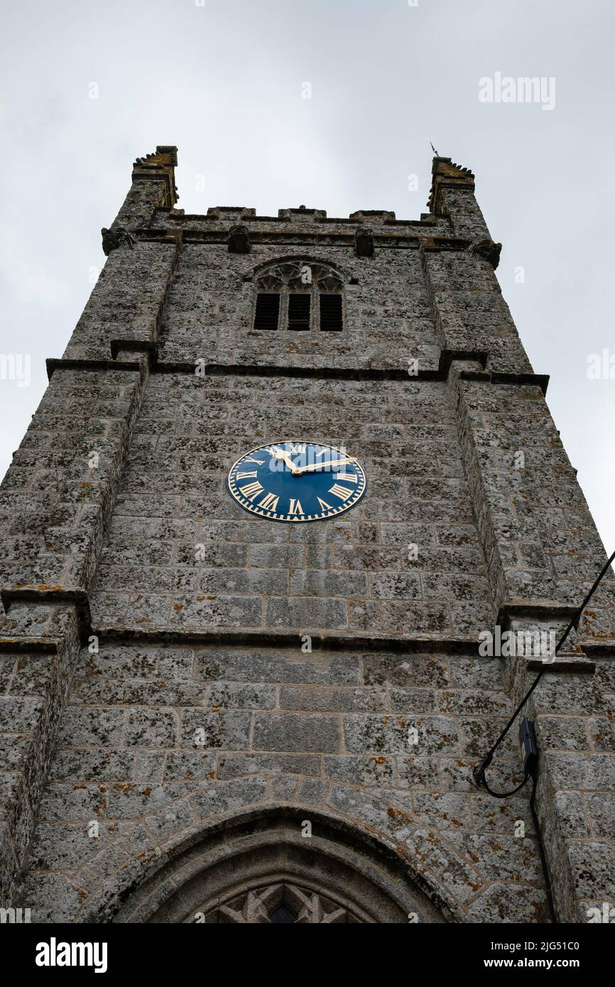 View in and around St Breaca Parish Church in Breage, Helston, Cornwall ...