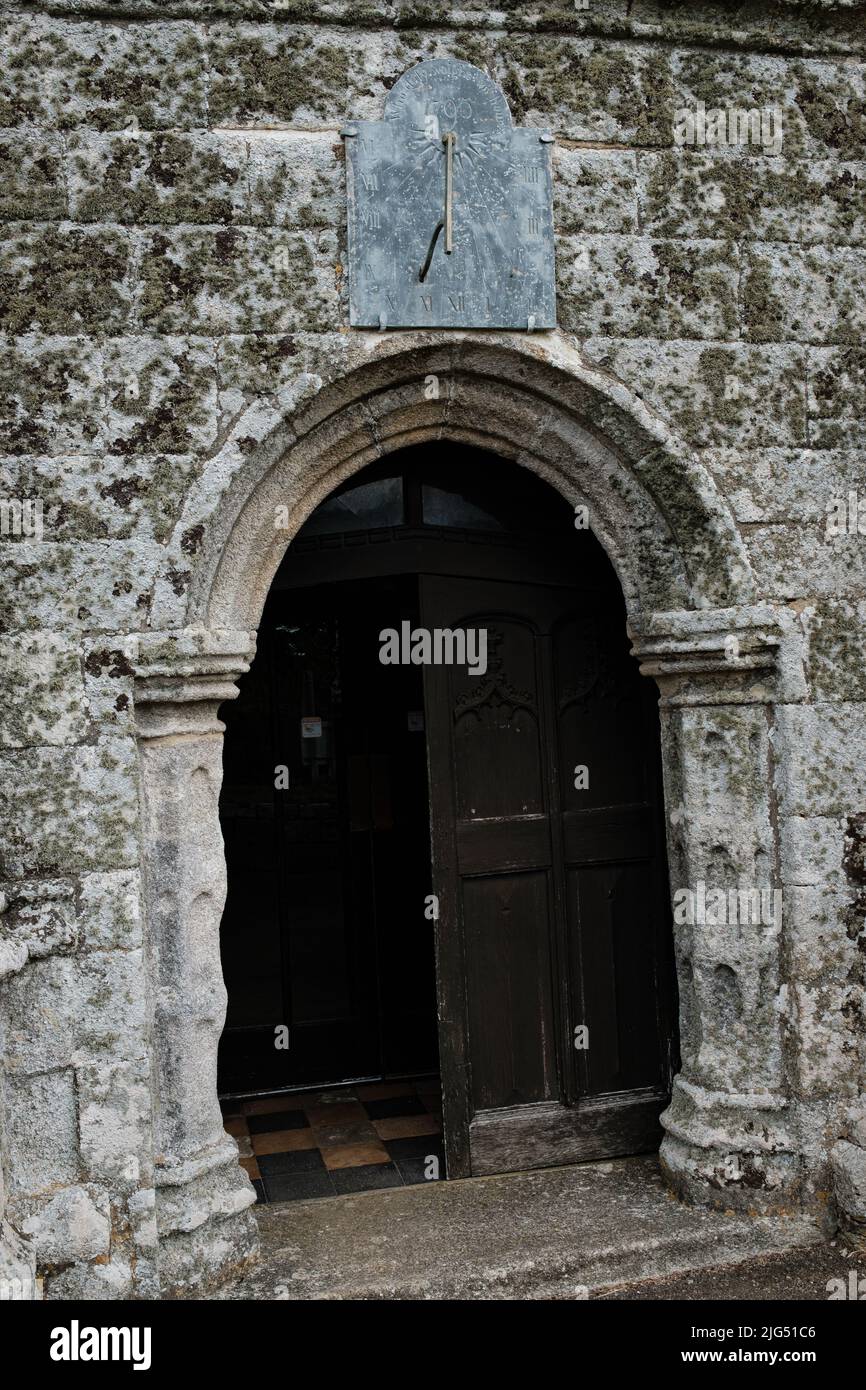 View in and around St Breaca Parish Church in Breage, Helston, Cornwall ...